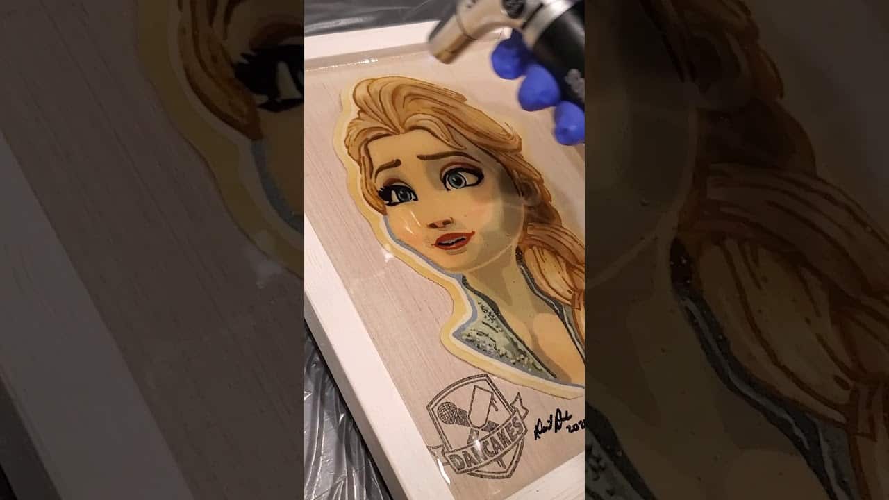 Elsa (Frozen) Preserved Pancake Art | Dancakes